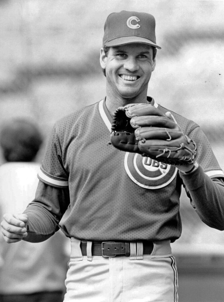 Chicago second baseman Ryne Sandberg is overwhelmingly selected as the ...
